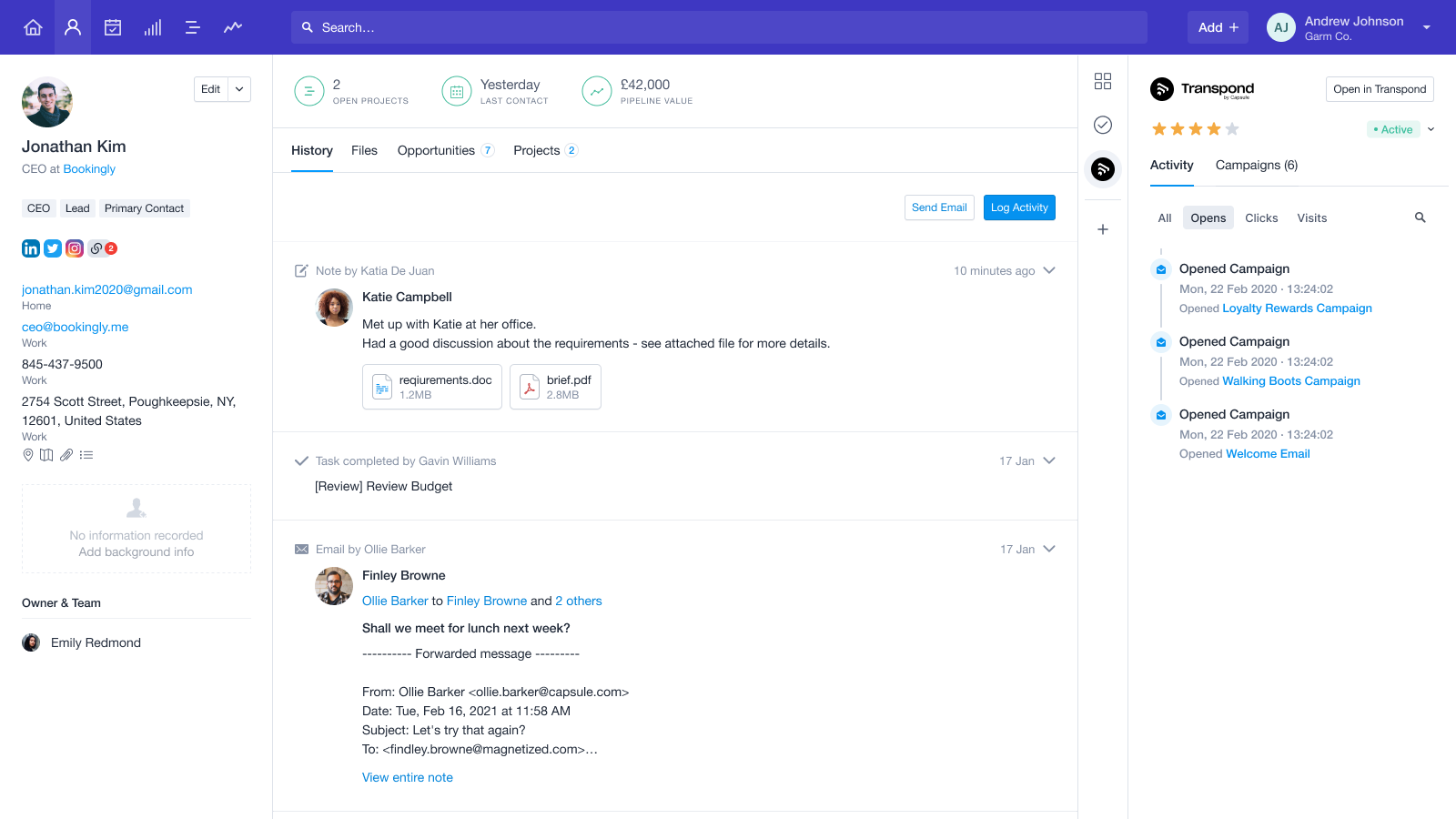 Capsule Integration Screenshot