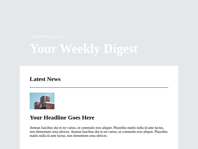 Branded Digest Email Template