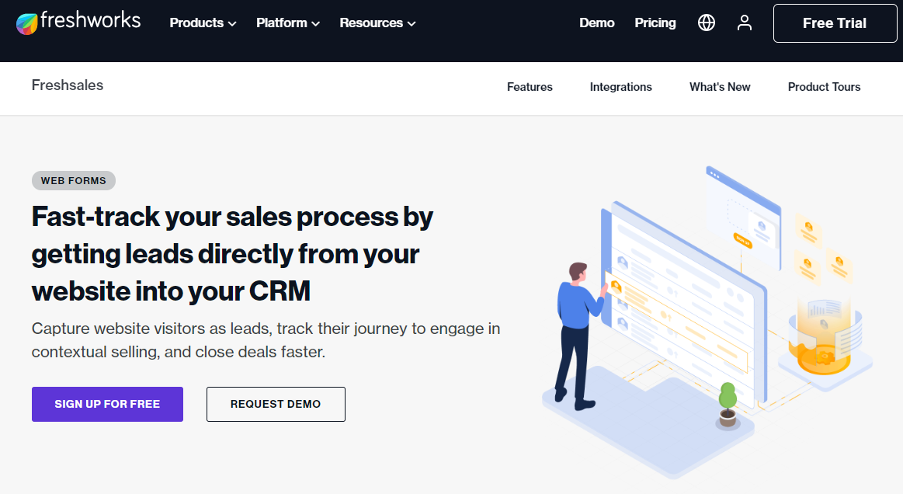 Freshsales Forms by Freshworks is a dynamic web form builder used to ...